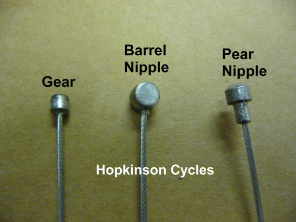 CABLE GEAR 100 Barrel Pear Nipple End Brake Inner Wires Road cycle ...
