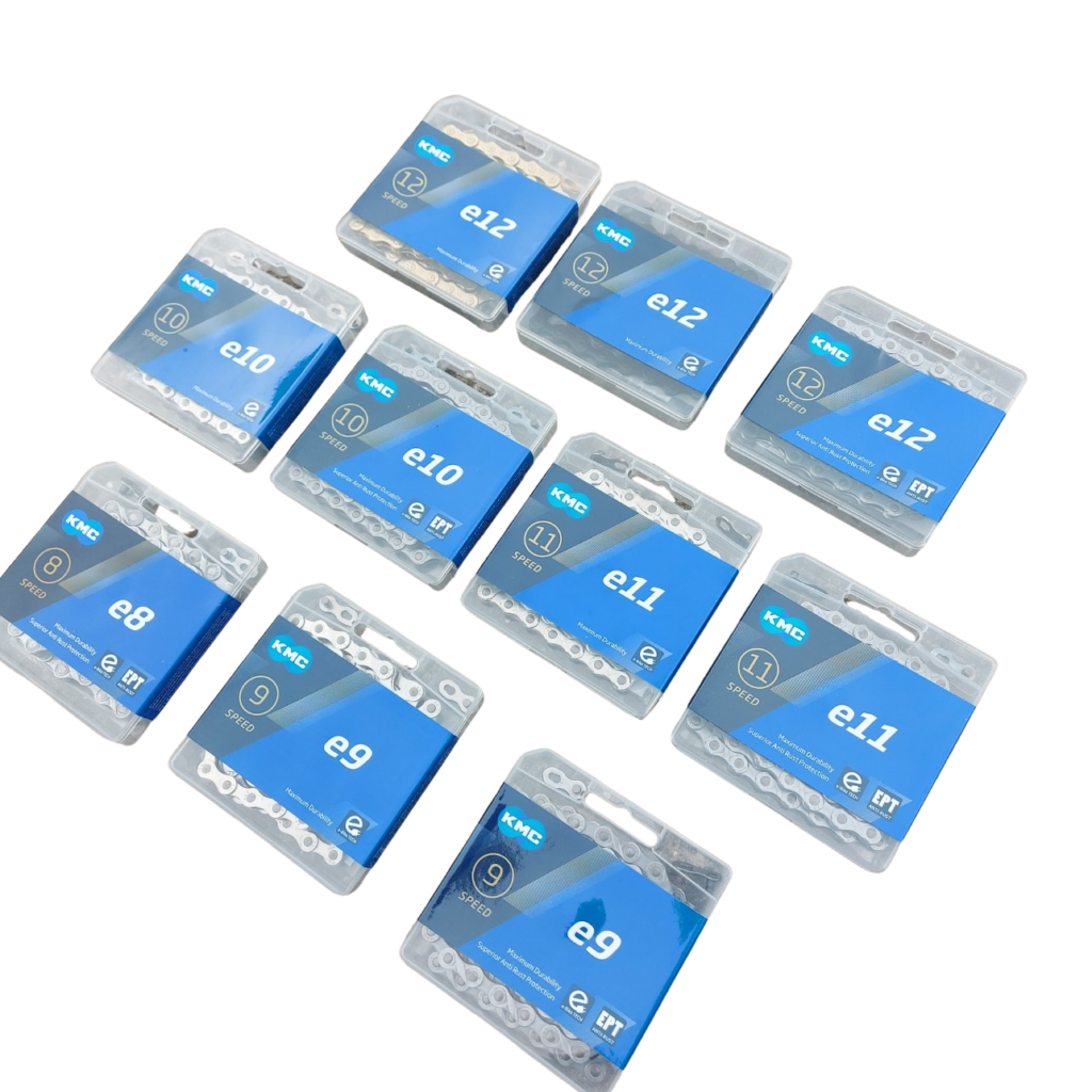 KMC E-Bike Chain e8 e9 e10 e11 e12 electric bike ebike chain with powerlink – Hopkinson Cycles