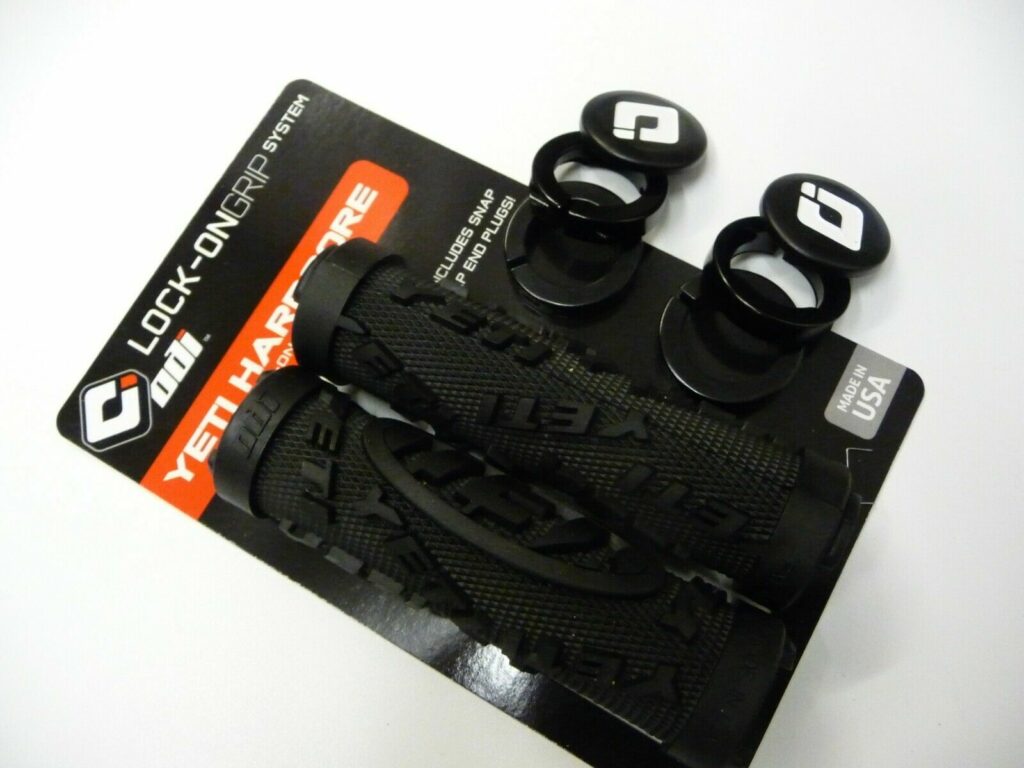 ODI Yeti Hardcore Lock On Grips SET MTB Mountain Bike Handlebar Grip ...