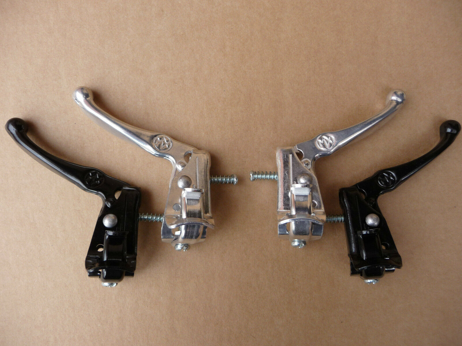 Old School BMX Brake Levers Tech 3 Style MX Silver Black Retro (Like ...