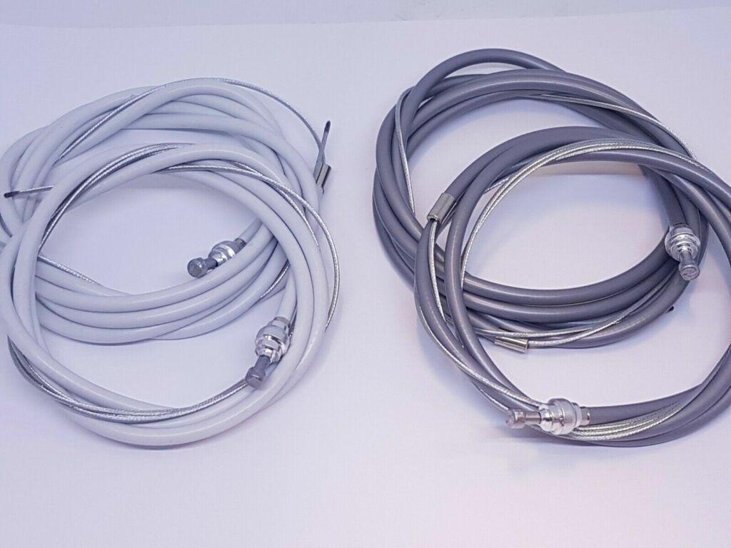 Pair Retro Road Bike Complete Brake Cables Pear Nipple Old School ...