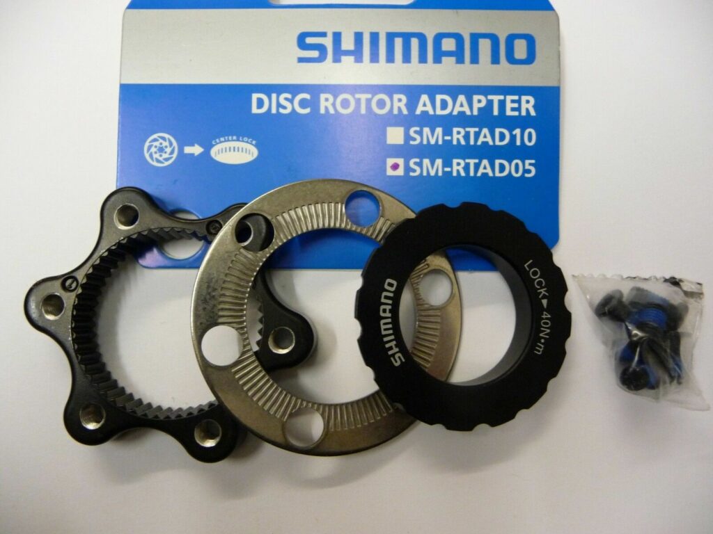 Shimano Centre Lock to 6 Bolt Rotor Adaptor Adapter Converter SM-RTAD05 ...