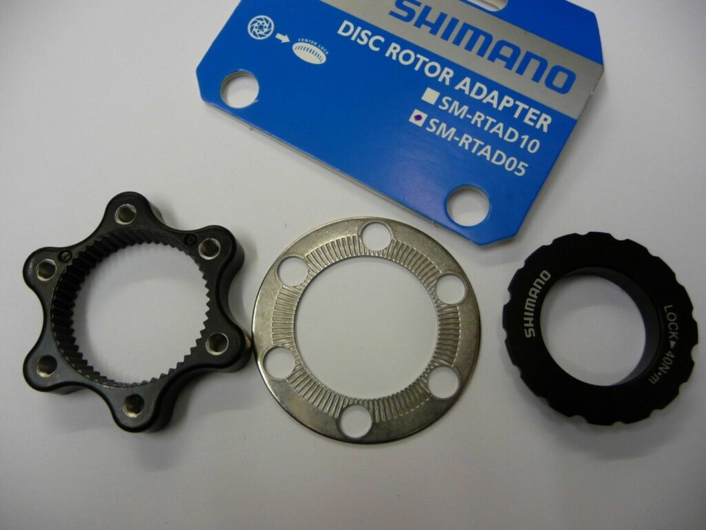 Shimano Centre Lock to 6 Bolt Rotor Adaptor Adapter Converter SM-RTAD05 ...
