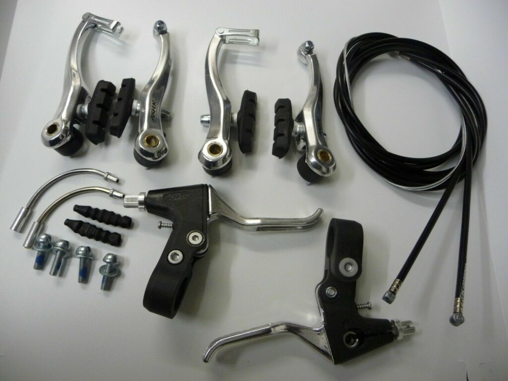 V BRAKE SET V-Brake Calipers Cables Levers Fittings MTB ATB Hybrid Bike ...