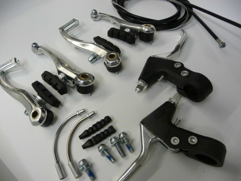 V BRAKE SET V-Brake Calipers Cables Levers Fittings MTB ATB Hybrid Bike ...