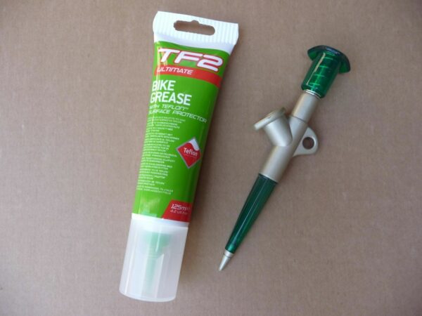 Weldtite Cycle Bike Grease Gun + TF2 Grease 125ml New Chain Crank ...