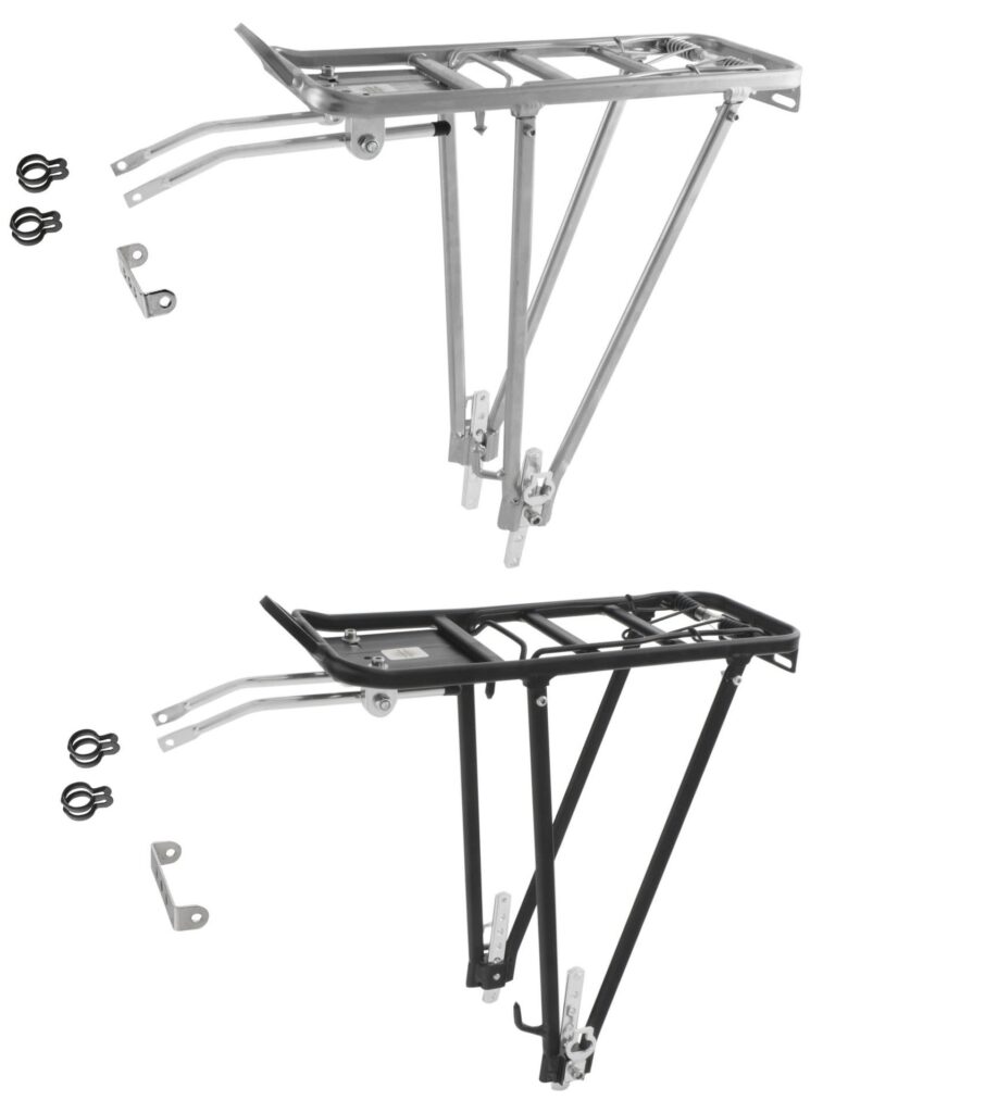 Rear Pannier Rack Alloy Bicycle Bike Luggage Carrier rear mounted 3 way ...