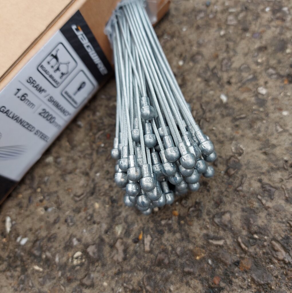 Jagwire Brake Wires 100x ROAD BIKE Pear Nipple Galvanized Steel inner ...